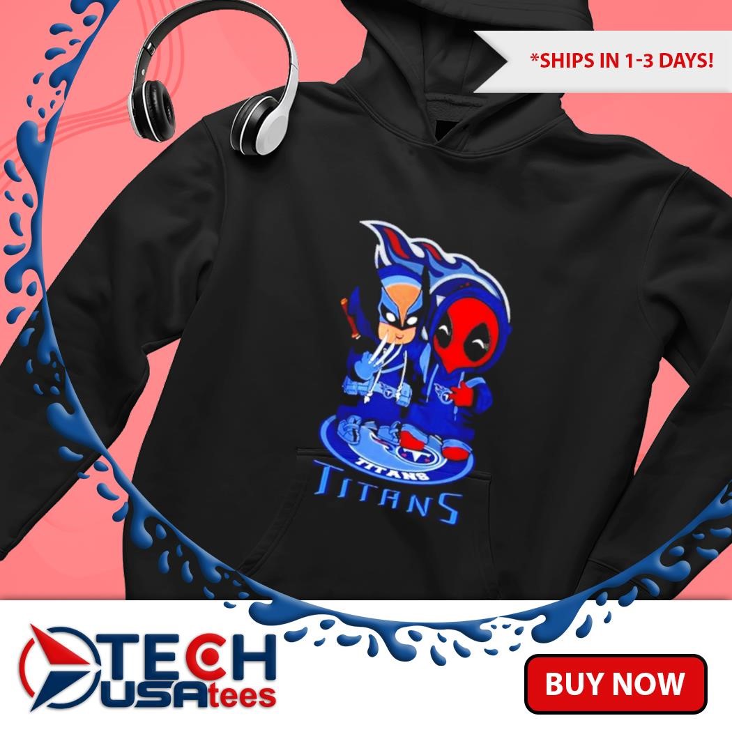 Tennessee Titans Chibi Wolverine and Deadpool true friends 2024 shirt