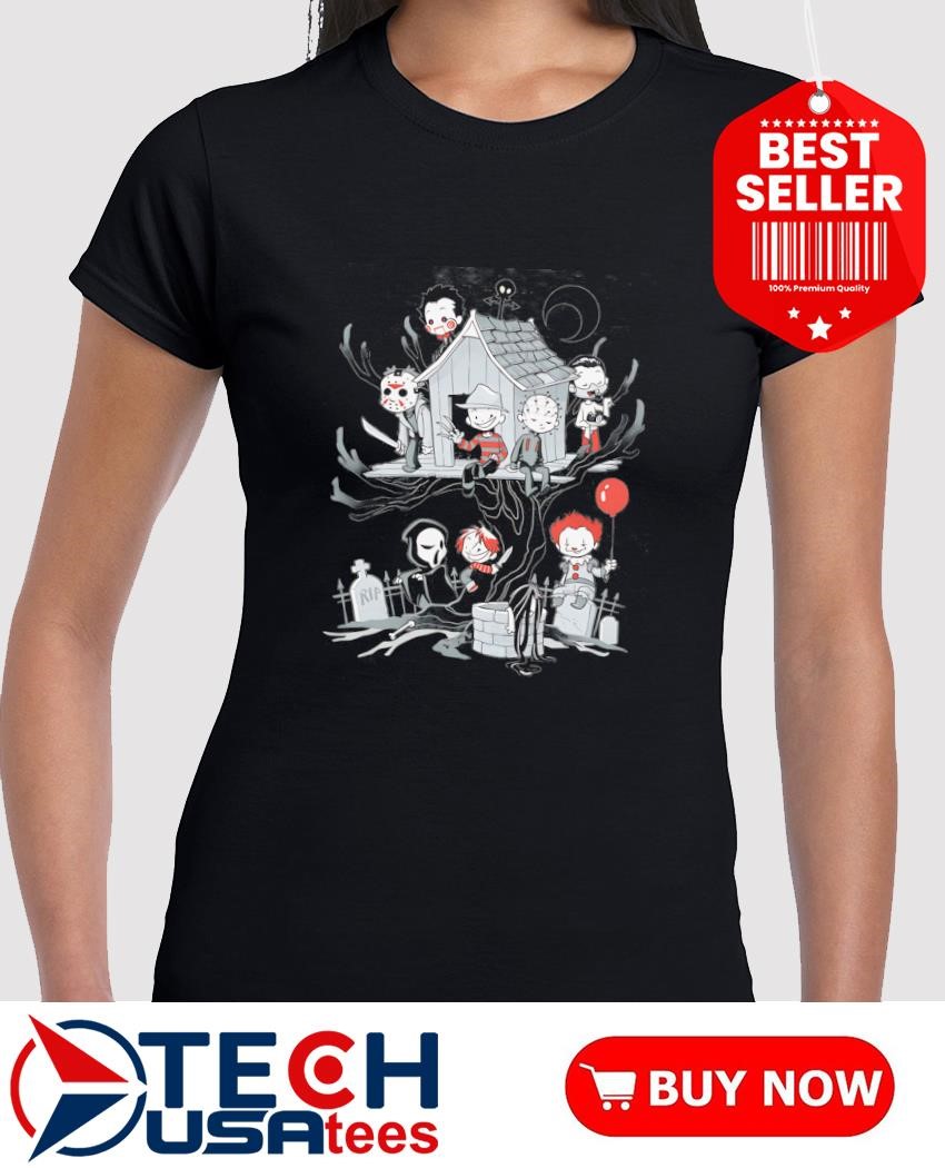 RIP horror characters Halloween shirt, hoodie, sweater, long sleeve and ...